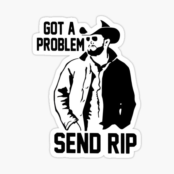 "Yellowstone Rip" Sticker for Sale by DanielJostds | Redbubble