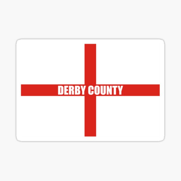 "Derby County England flag" Sticker for Sale by PeterHeard726 | Redbubble