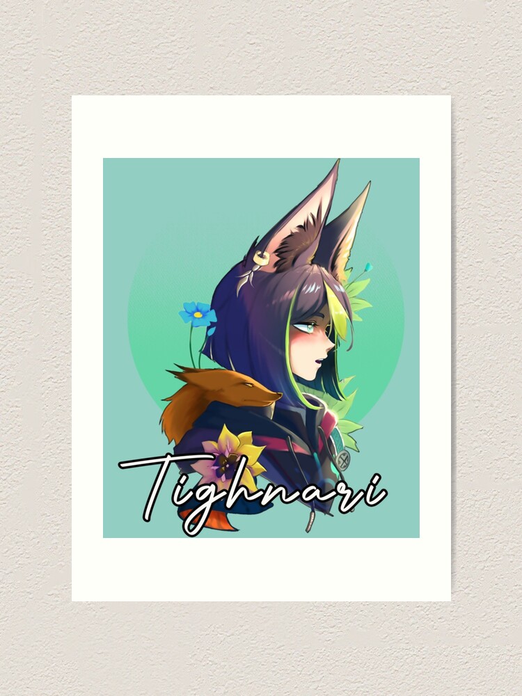 "Tighnari anime girl" Art Print for Sale by DeonBlanda | Redbubble