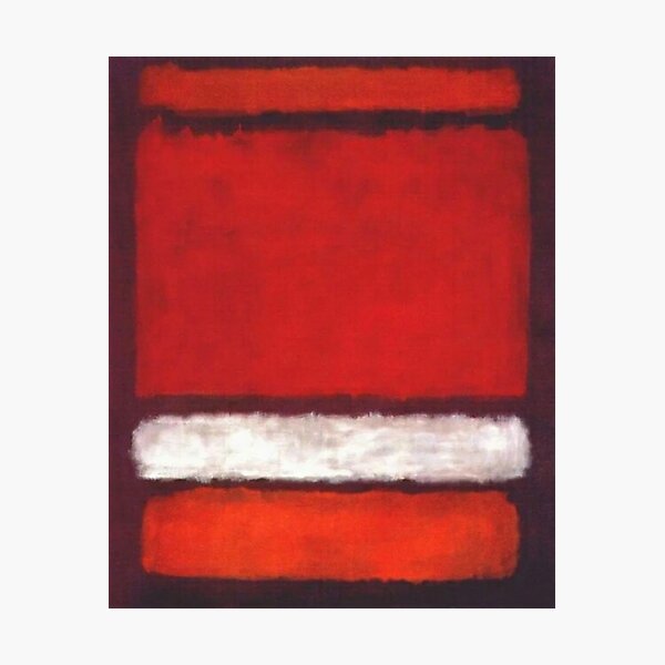 "Mark Rothko Painting, Red, white, black, artwork by mark rothko ...