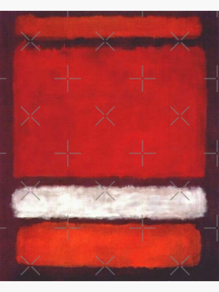 Pegatina «Pintura de Mark Rothko, rojo, blanco, negro, ilustraciones de ...