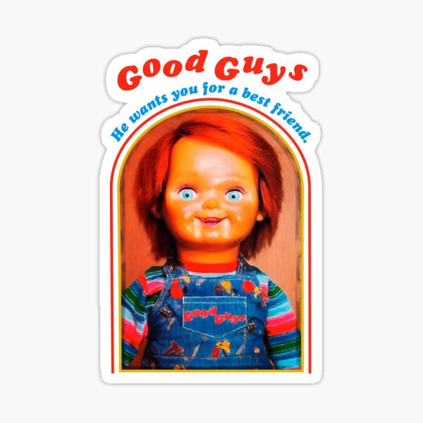 "Chucky Retro Movies" Sticker for Sale by rachelmack0 | Redbubble
