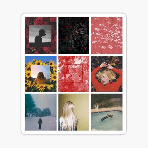 "girl in red" Sticker for Sale by GeorgeWomack | Redbubble