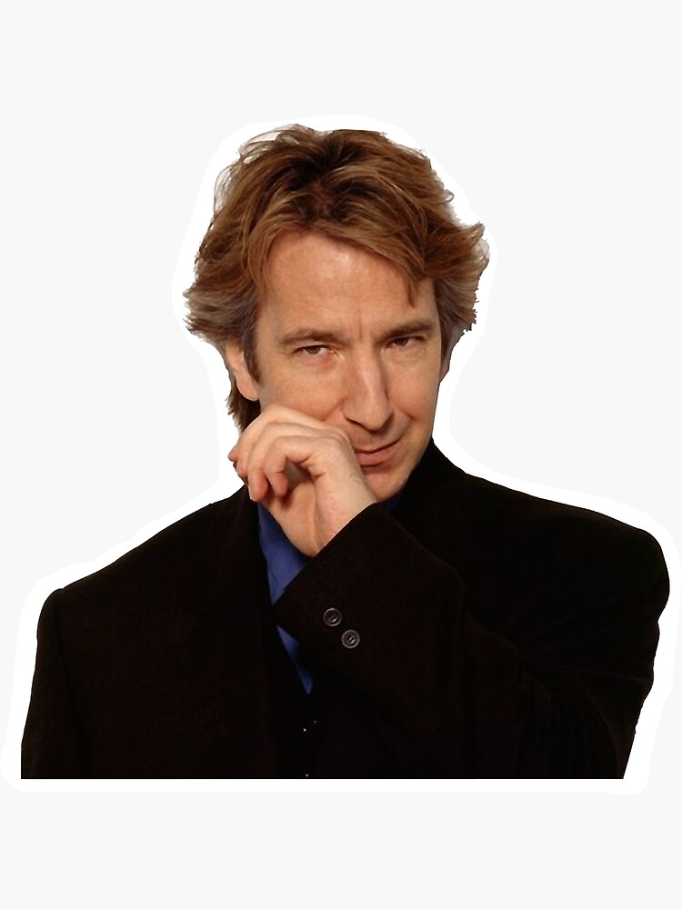 "Alan Rickman " Sticker for Sale by trotta5ztzfv | Redbubble