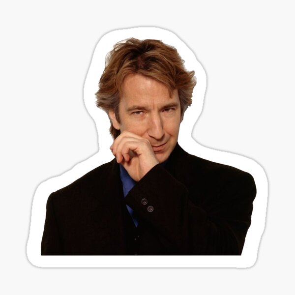 "Alan Rickman " Sticker for Sale by trotta5ztzfv | Redbubble