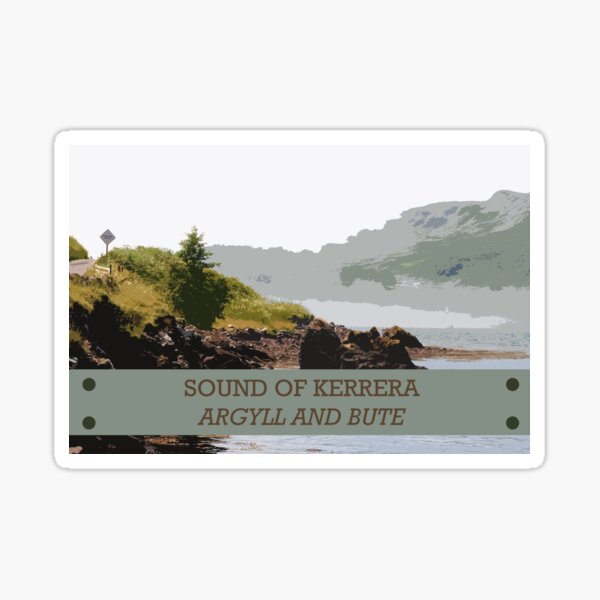 "Sound of Kerrera" Sticker for Sale by JArmers | Redbubble