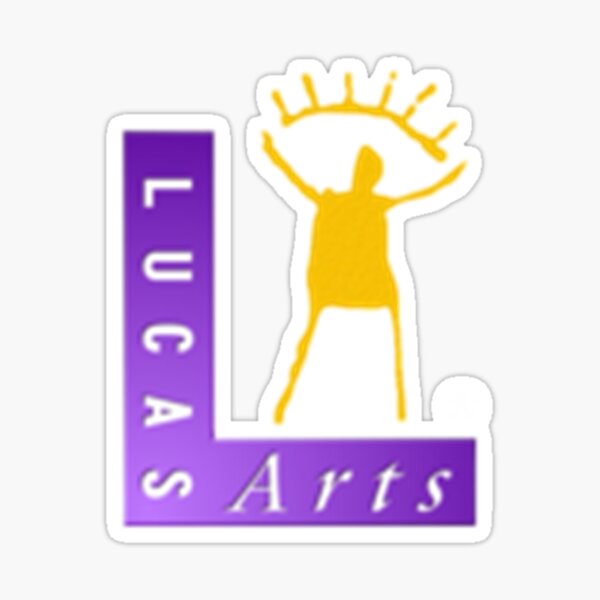 "LucasArts logo" Sticker for Sale by LUCIAARION | Redbubble