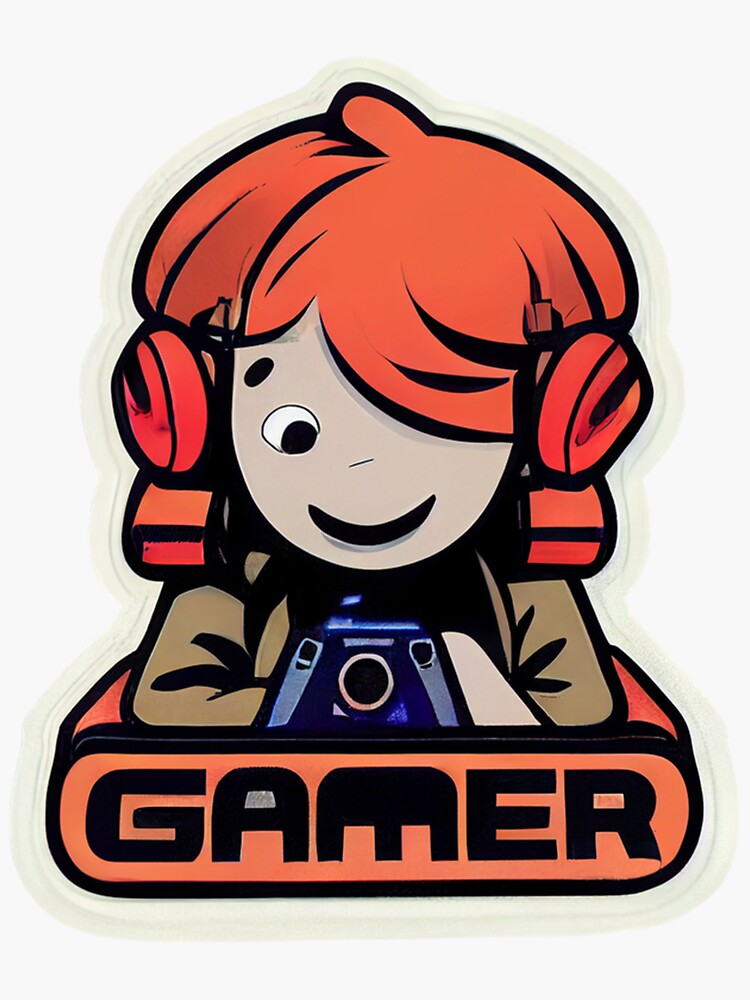 "Gamer Girl" Sticker for Sale by UniqeDesign | Redbubble