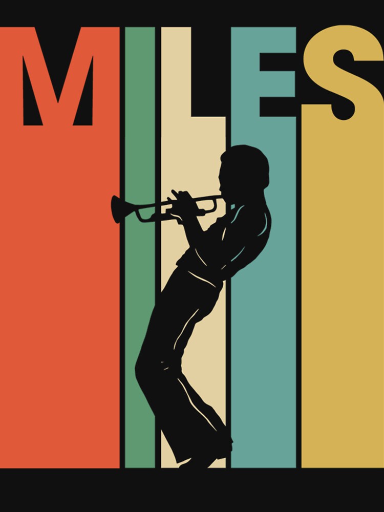 "Retro Miles Davis Trumpet Blue Music" T-shirt for Sale by MatCruse ...