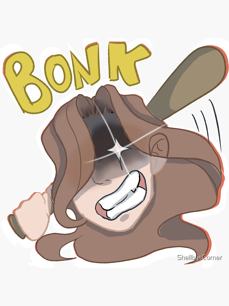 "Shellby Emote: Bonk" Sticker for Sale by ShellbysCorner | Redbubble