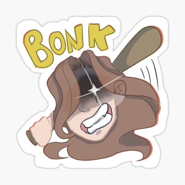 "Shellby Emote: Bonk" Sticker for Sale by ShellbysCorner | Redbubble
