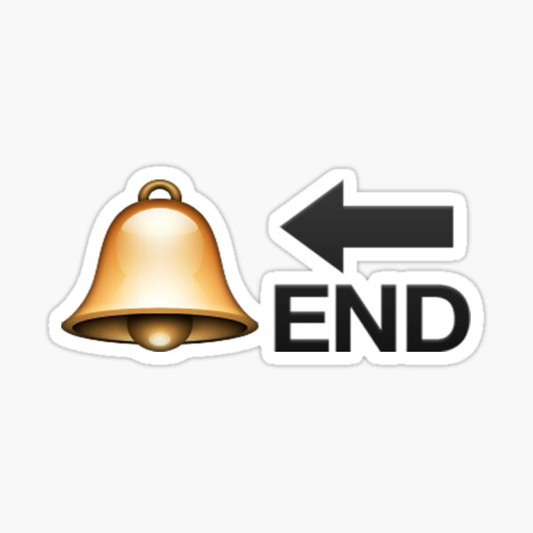 "BELL END" Sticker for Sale by SHARMO | Redbubble