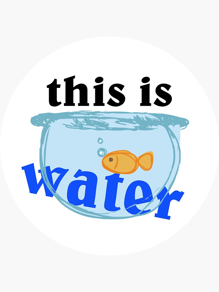 ""This is Water" - David Foster Wallace" Sticker for Sale by house-of ...