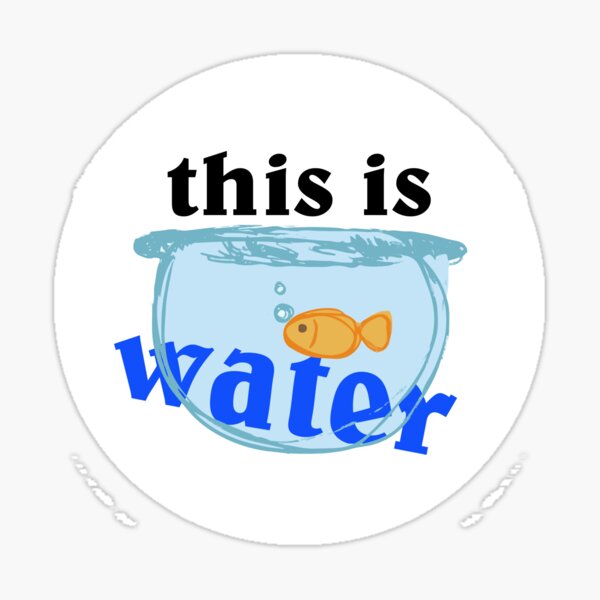 ""This is Water" - David Foster Wallace" Sticker for Sale by house-of ...