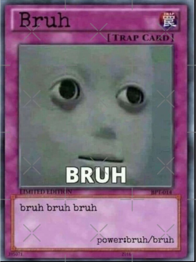 "Bruh" Sticker for Sale by Otaku-Area | Redbubble