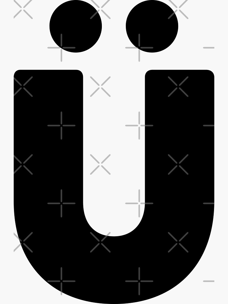 "Ü - U Umlaut Letter" Sticker for Sale by trendingatees | Redbubble
