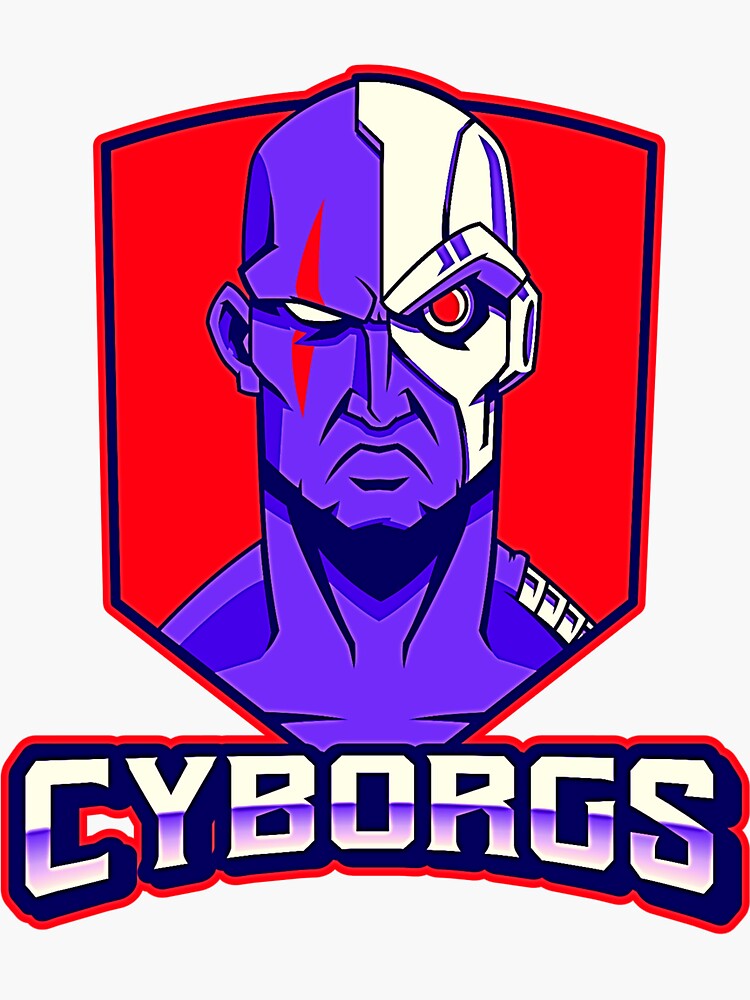 "Cyborgs Gaming Pseudo Sports Team" Sticker for Sale by Rorulent ...