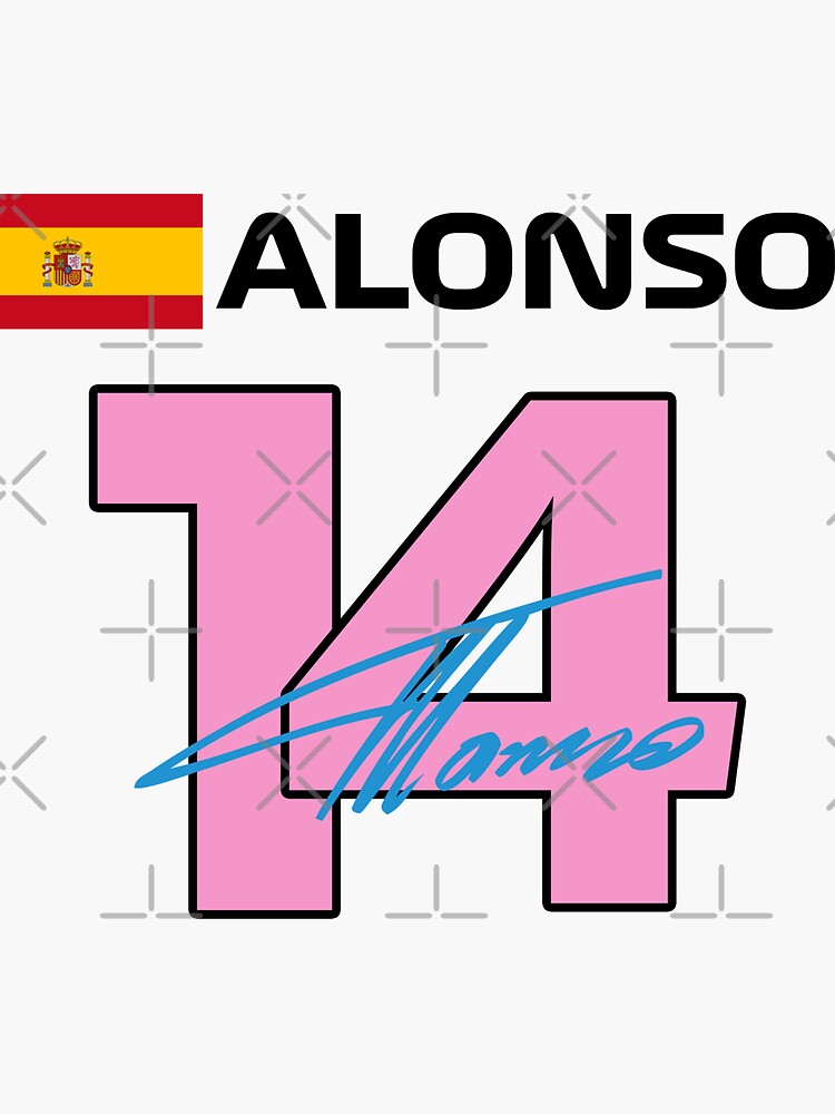 "Fernando Alonso 14 Alpine F1 2022" Sticker for Sale by larsmeijer11 ...