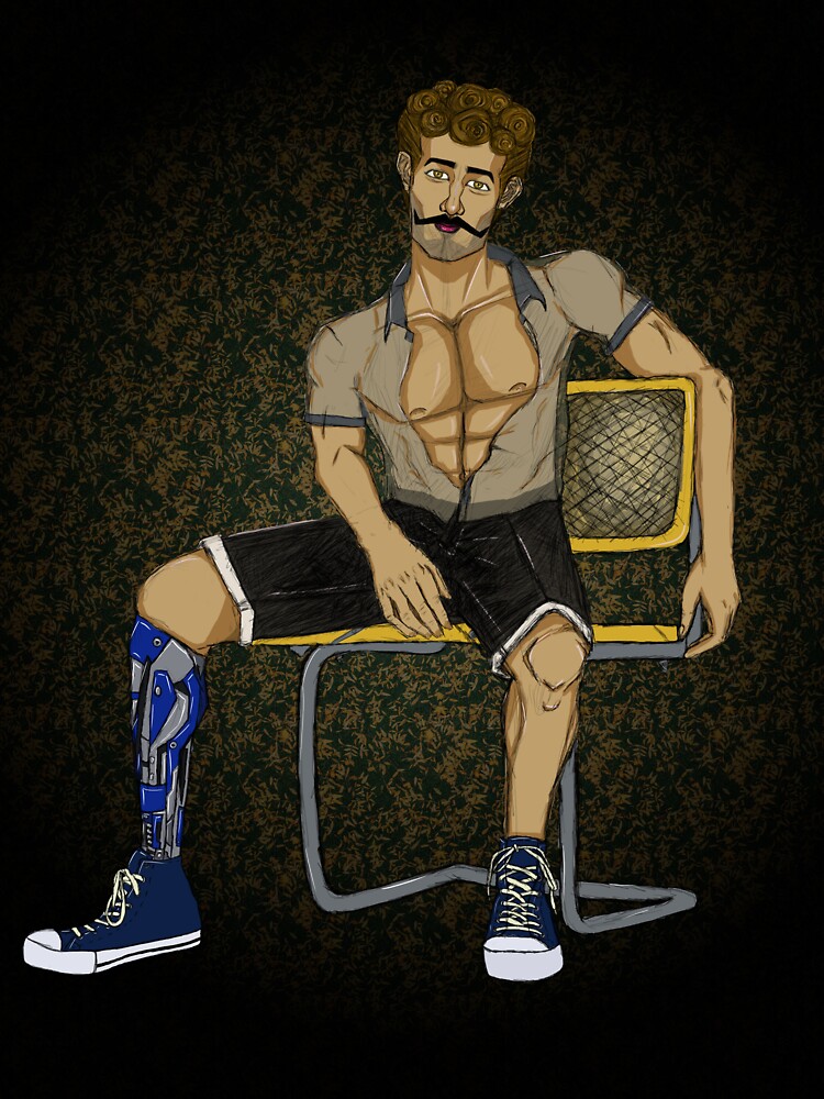 Cyborg Leg Sticker For Sale By Neroeg Redbubble