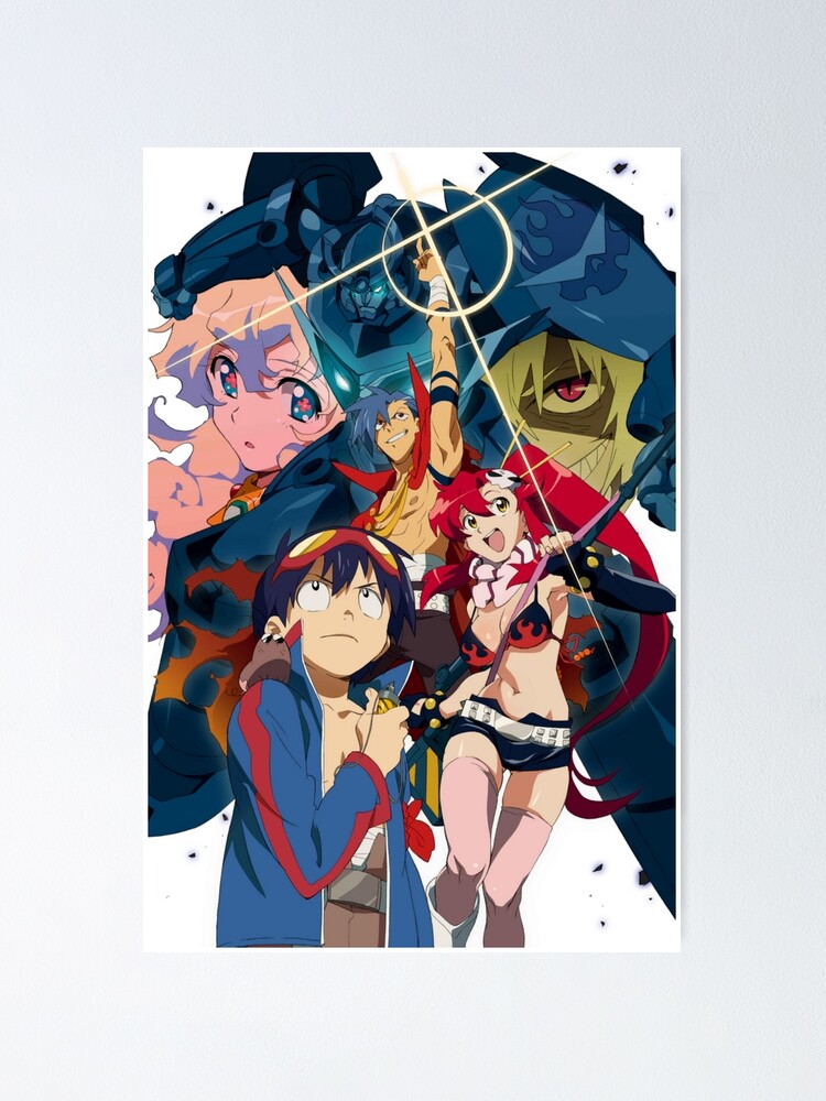 "Gurren Lagann - HD" Poster for Sale by ZairaNZayan | Redbubble