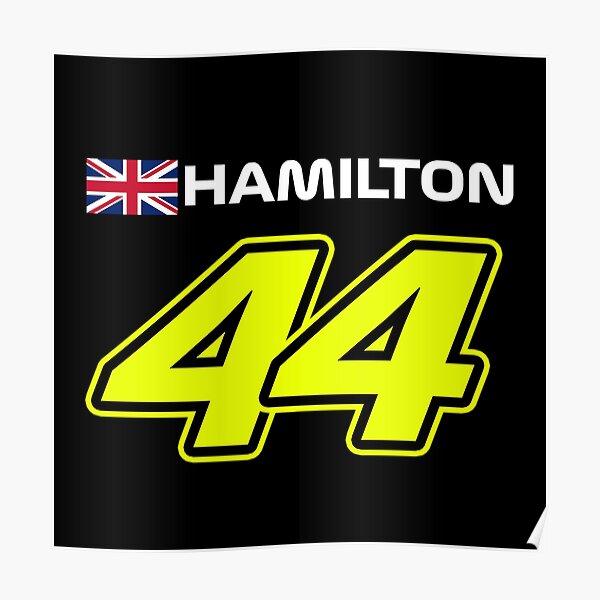 "Lewis Hamilton 44 Yellow Mercedes F1 2022" Poster for Sale by ...