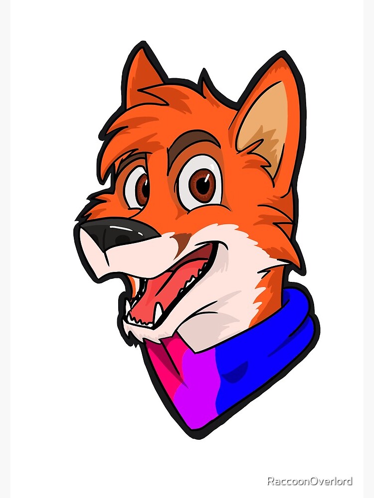 "Bi Pride Bandanna Fox" Spiral Notebook for Sale by RaccoonOverlord ...