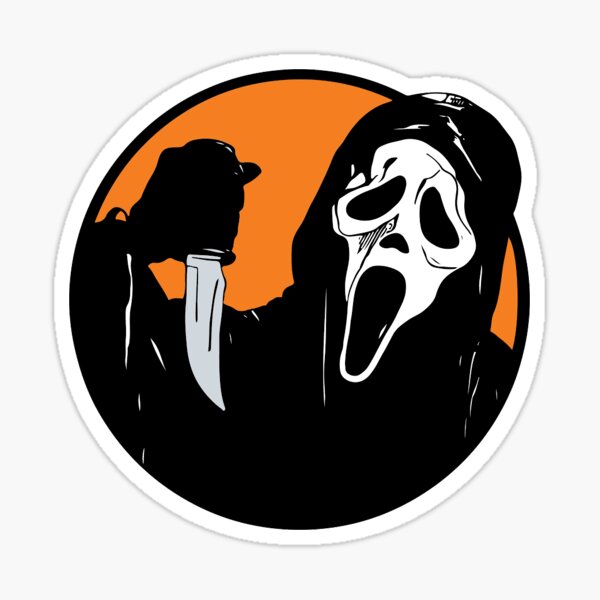 "scary ghost face" Sticker for Sale by sarahhbramley | Redbubble