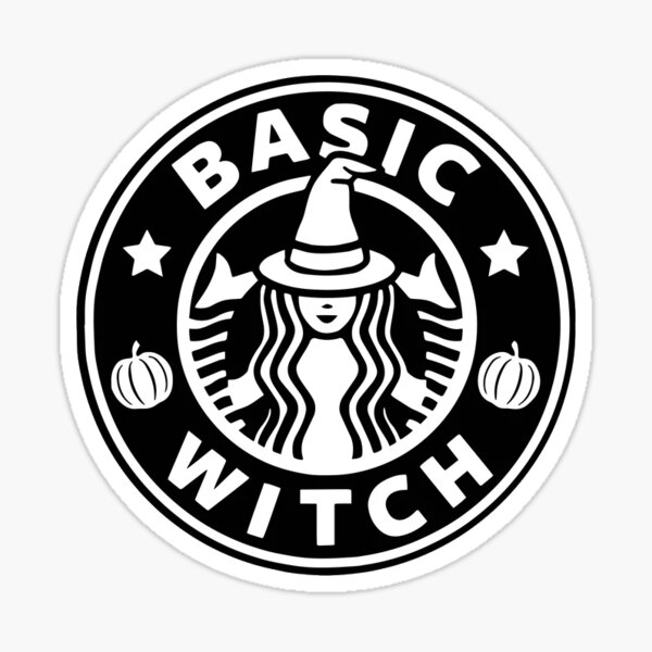 "basic witch" Sticker for Sale by sarahhbramley | Redbubble