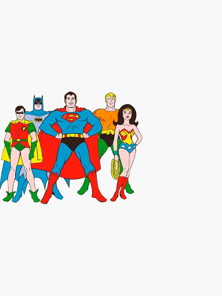 "super friends" Sticker for Sale by micorreo | Redbubble