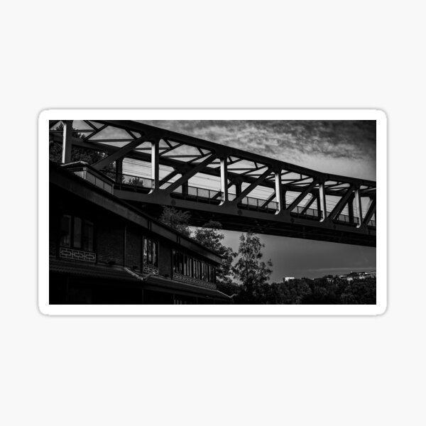 "Monochrome Queen Elizabeth II Bridge " Sticker for Sale by axp7884 ...