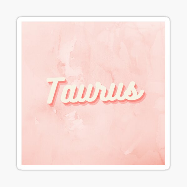 "Taurus" Sticker for Sale by Crystalclearbb | Redbubble