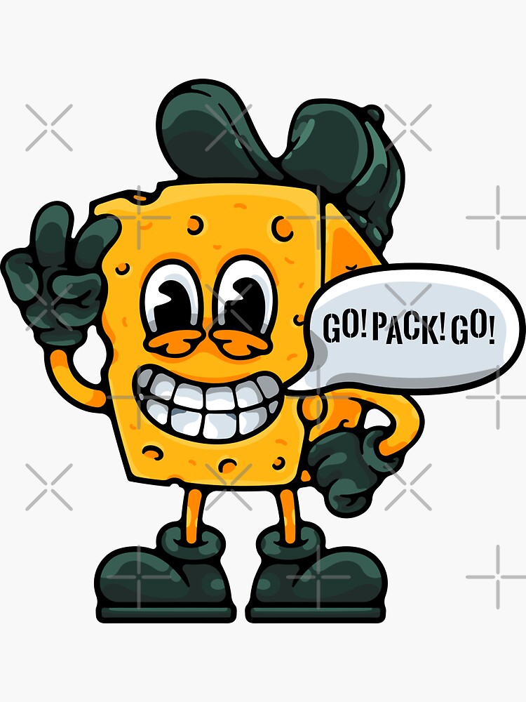 "Cheese Head - Green Bay Packers" Sticker for Sale by 3BDigitalHouse ...