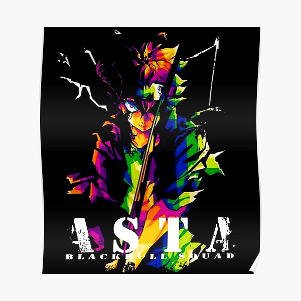 "Asta Black Clover Demon Form" Poster for Sale by SHOP6TUYHFG | Redbubble