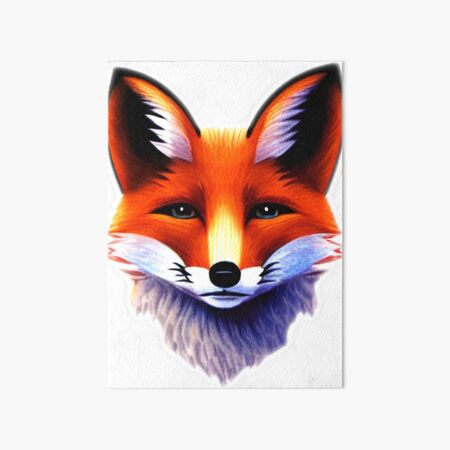 "Friendly Furry Fox" Art Board Print for Sale by Grewtrel | Redbubble