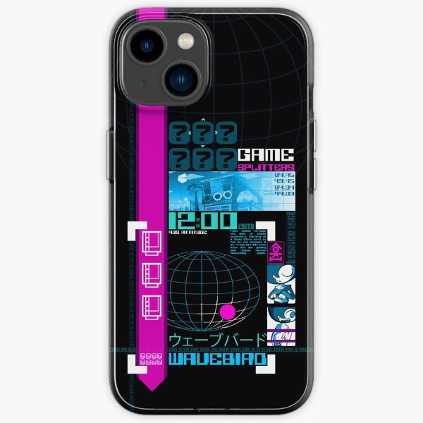 "Wavebird Y2K Black Neon" iPhone Case for Sale by RebelTaxi | Redbubble
