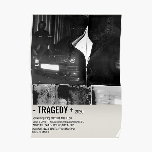 "Tragedy Album Cover Poster " Poster for Sale by malakmanijuhz | Redbubble