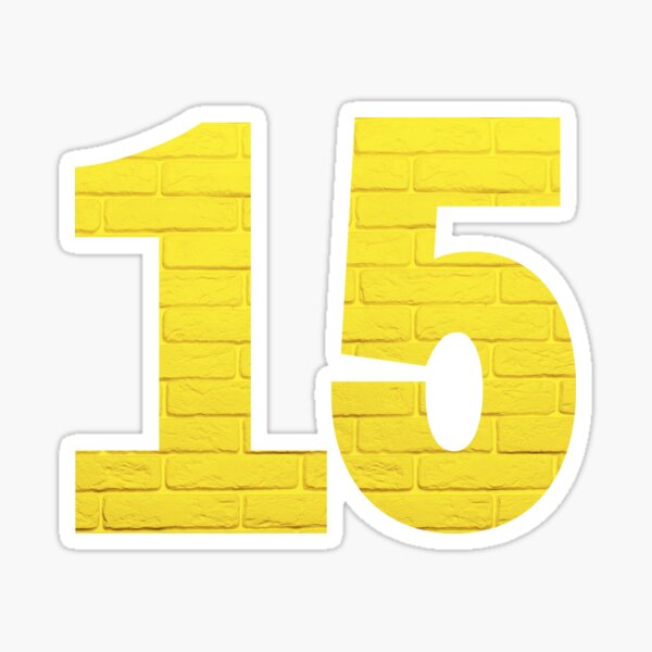 " UNIQUE Number 15 " Sticker for Sale by starfishstuff | Redbubble