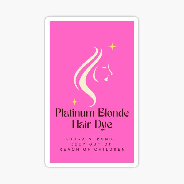 "Hair dye logo sticker" Sticker for Sale by MelissaTheatre | Redbubble