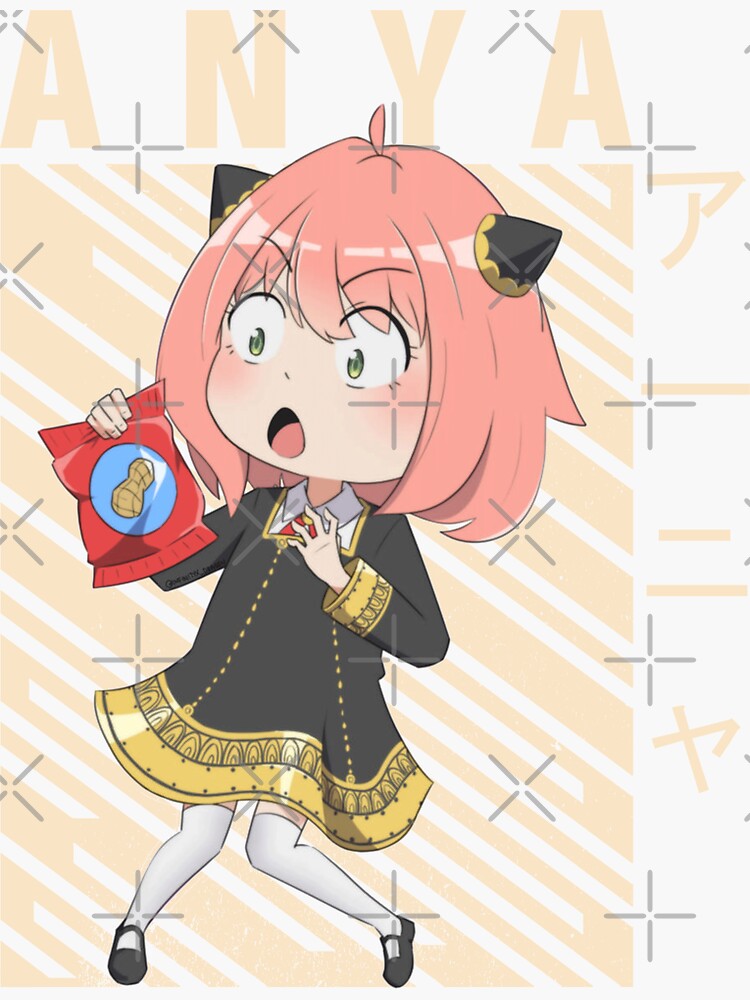 "Anya - Spy X Family" Sticker for Sale by Ime-Art | Redbubble