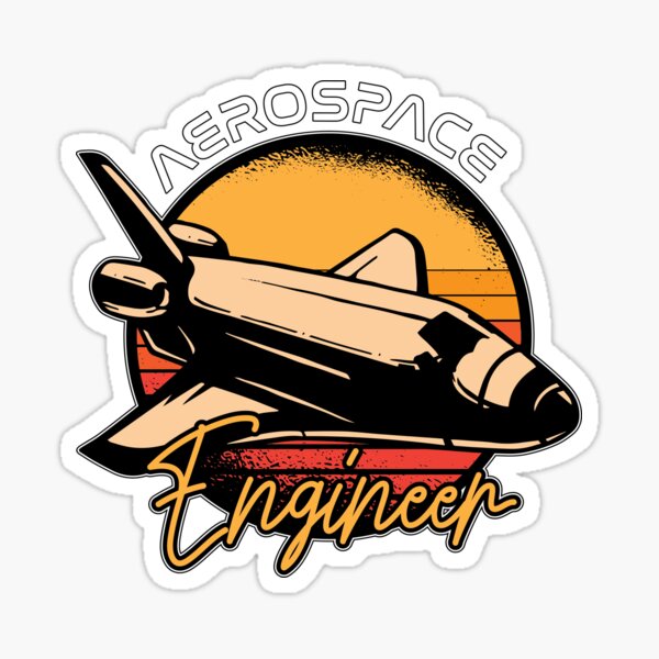 "Aerospace Engineer Rocket Science Retro Space" Sticker for Sale by ...