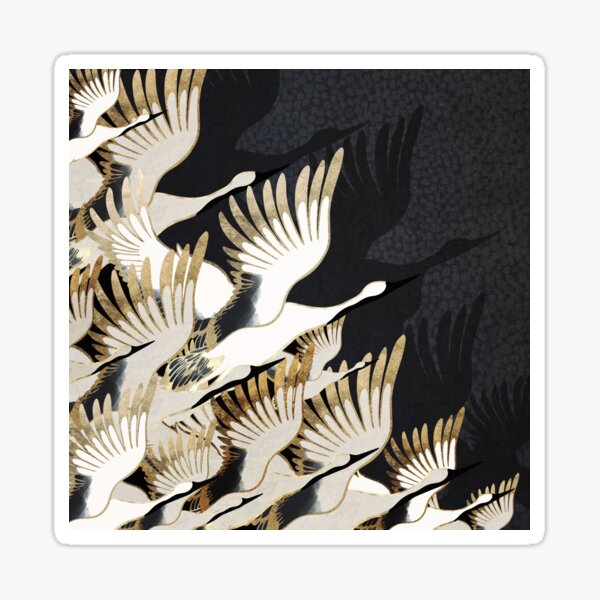 "Crane Abstract" Sticker for Sale by spacefrogdesign | Redbubble