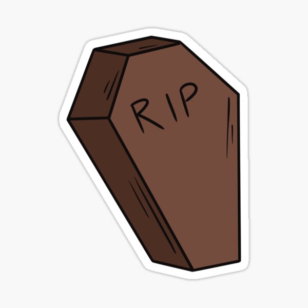 "Cute Halloween Coffin" Sticker for Sale by Kauz-Draws | Redbubble