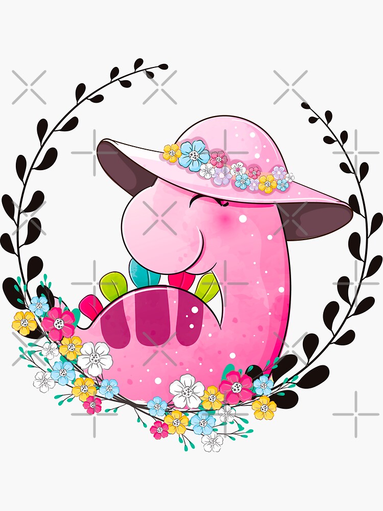 "So lovely, Miss Dino" Sticker for Sale by SholtzDesign | Redbubble