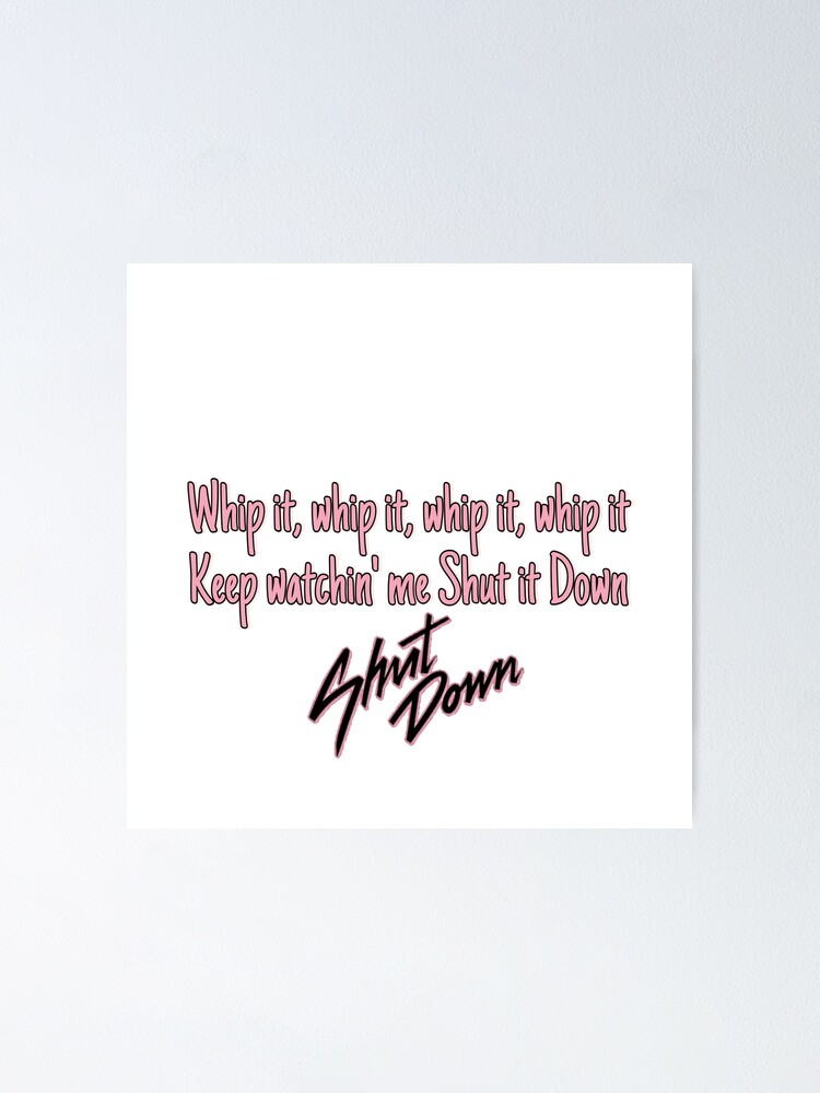 "shut down black pink" Poster for Sale by Dar-Dua | Redbubble