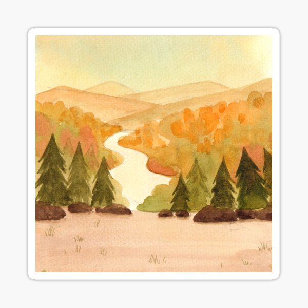 "Fall Is Here" Sticker for Sale by PotluckPrints | Redbubble