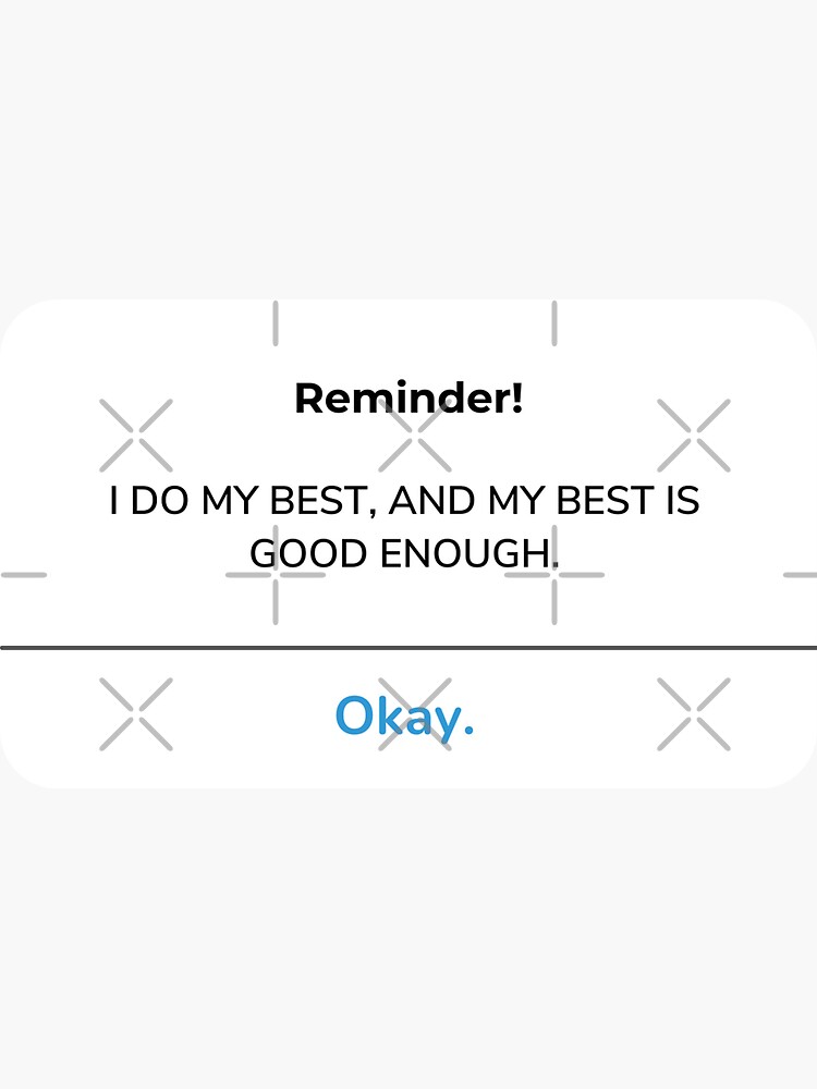 "Positive Affirmations Reminder Stickers" Sticker for Sale by ...