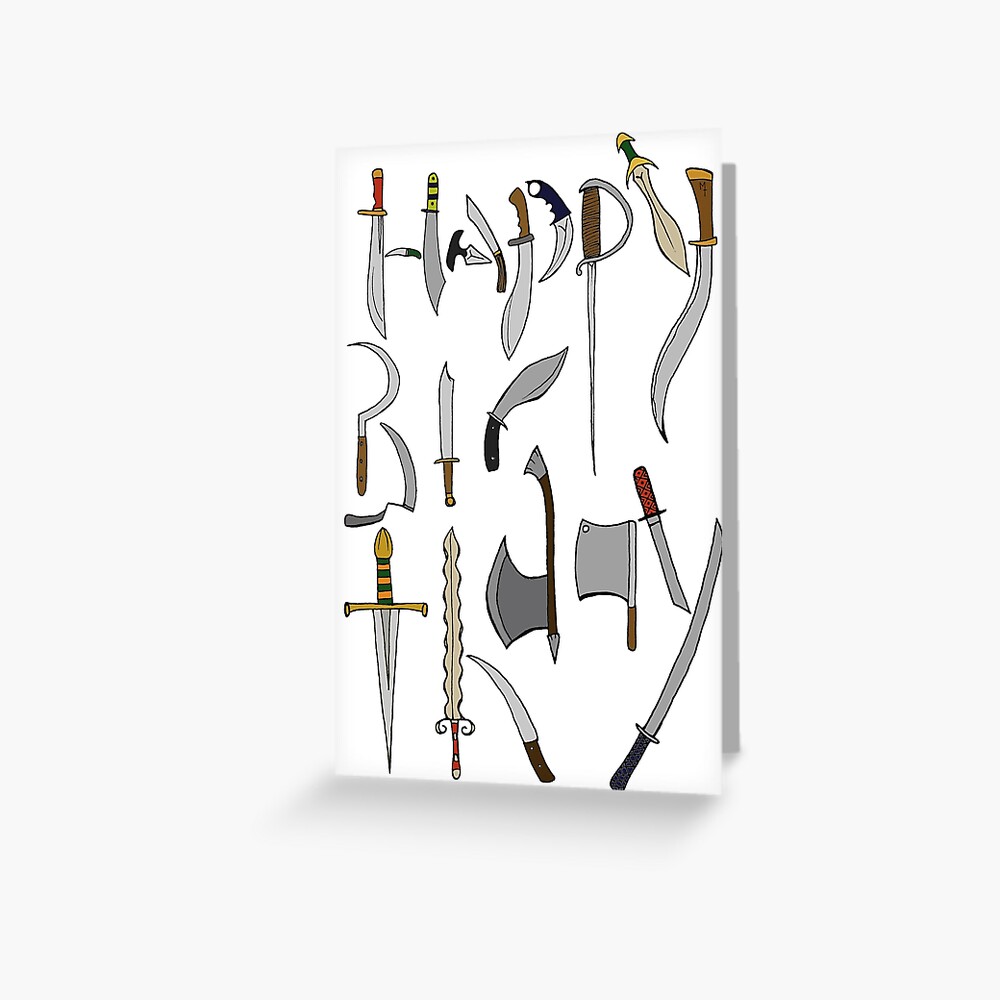 "Knives" Greeting Card for Sale by mtait | Redbubble
