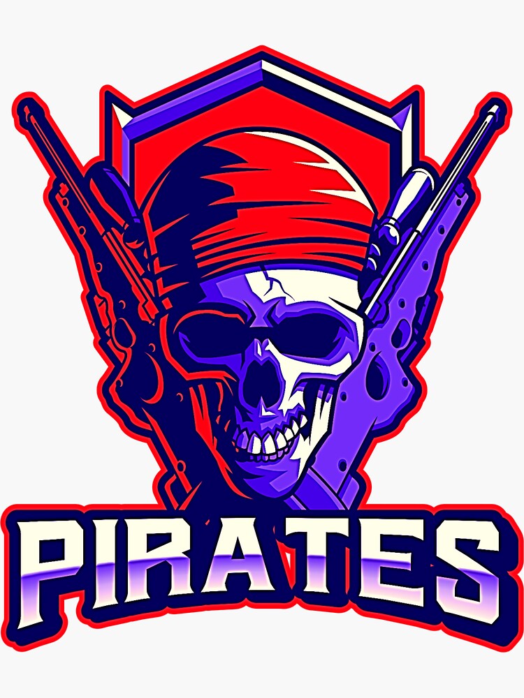 "Pirates One Team" Sticker for Sale by Rorulent | Redbubble