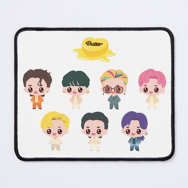 "Chibi Kpop Clipart, Butter BTS Character , Kawaii Fanart, Butter BT21 ...