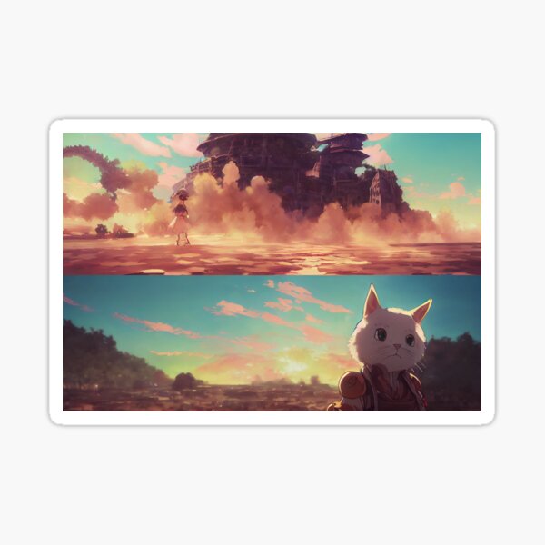 "Brave Cat, Animation Cat movie" Sticker for Sale by petshelter | Redbubble